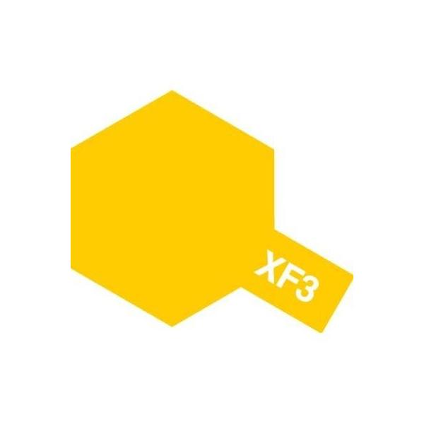 タミヤ アクリルミニ(つや消し) XF-3 フラットイエロー 81703アクリル塗料ミニアクリルミニ XF-3 フラットイエローACRYLIC PAINT MINI XF-3 FLAT YELLOW水溶性アクリル樹脂を使った筆塗り、エアーブ...