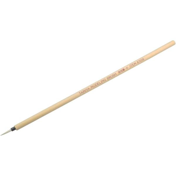 タミヤ メイクアップ材シリーズ No.16 面相筆 (中) 87016モデリングブラシ No.16面相筆・中Pointed brush (medium)細かな部分の塗装に適しているのが面相筆。こしがあり塗料の切れの良い馬の毛が使われ、軸は手...