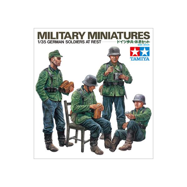 【発売日：2026年01月24日】タミヤ 1/35 ミリタリーミニチュアシリーズ No.129 1/35 ドイツ歩兵・休息セット 35129【 リラックスポーズが情景展開の幅を広げます 】 第二次世界大戦中のドイツ歩兵を再現したプラスチック...