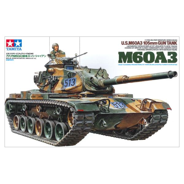 【発売日：2026年04月13日】タミヤ 1/35 ミリタリーミニチュアシリーズ No.140 1/35 アメリカ M60A3戦車 35140【 1980年代アメリカ軍の中核を担う 】 1980年代、M1エイブラムス戦車と共にアメリカ軍の主...