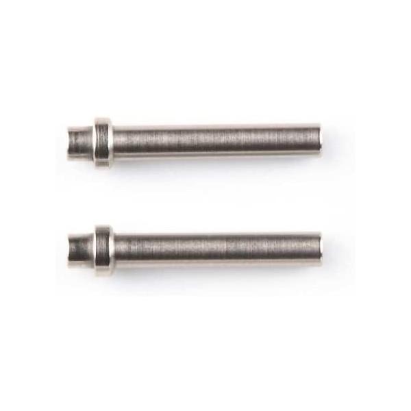 Item No:15400ミニ四駆グレードアップパーツ No.400フッソコートギヤシャフト(ツバ付2本)FLUORINE COATED GEAR SHAFT (RIBBED, 2PCS.)【マシンの性能アップやセッティングに役立つパーツで...