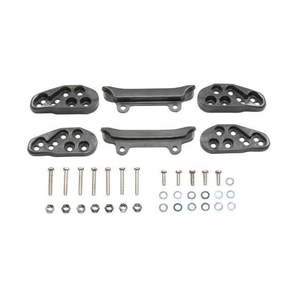 ミニ四駆グレードアップパーツ No.405フロントアンダーガードFRONT UNDER GUARDフロントバンパーの下に装着して、ジャンプ後の着地でフェンスに乗り上げてもすぐに復帰でき完走率を高めるパーツです。スキッド角がついているのでブレ...