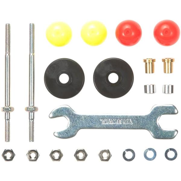 Item No:15408ミニ四駆グレードアップパーツ No.408ロングスタビ低摩擦プラローラー(13mm)セットLONG STABILIZING POLE &amp; LOW FRICTION PLASTIC ROLLER SET (1...