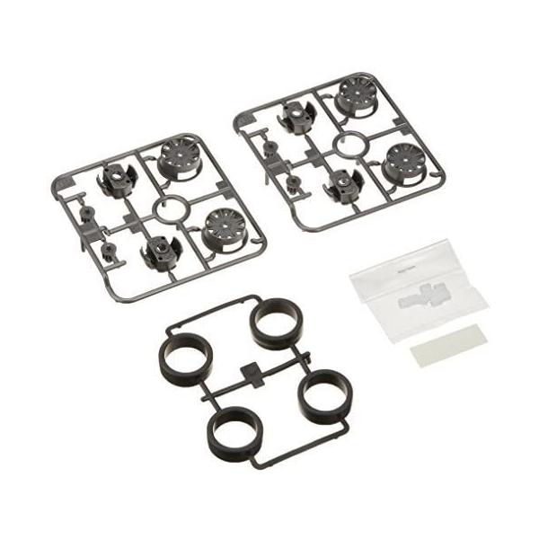 ミニ四駆グレードアップパーツ No.443ローハイトタイヤ＆ワンウェイホイールセットLOW-PROFILE TIRE &amp; 1-WAY WHEEL SET●スムーズなコーナリングを生み出すワンウェイホイールに、軽量でギャップに強いロー...