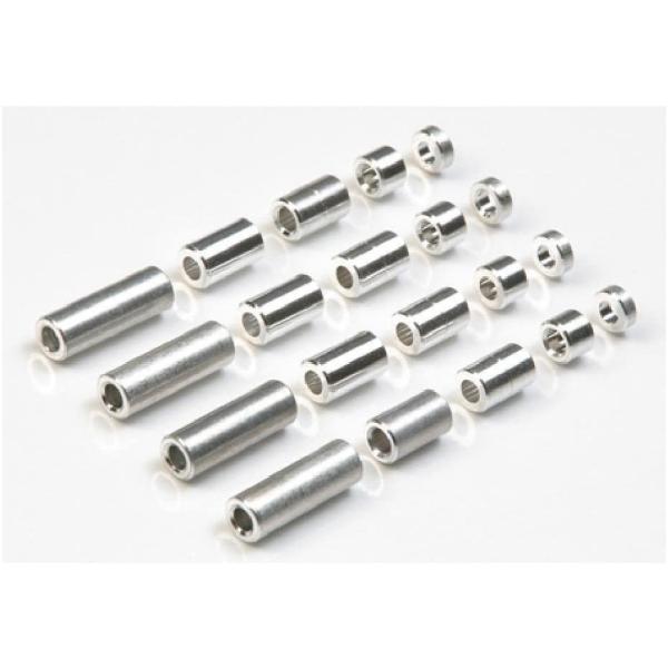 Item No:15473ミニ四駆グレードアップパーツ No.473アルミスペーサーセット （12/6.7/6/3/1.5mm）ALUMINUM SPACER SET (12/6.7/6/3/1.5mm)●ローラーをはじめ、リヤステーやブレ...