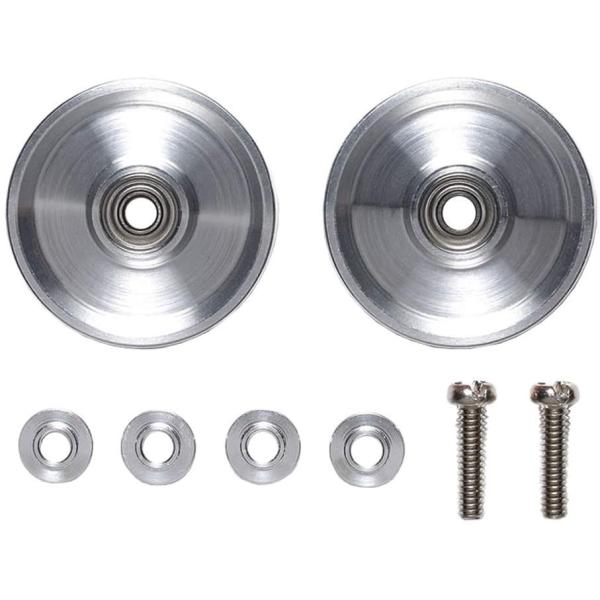 ミニ四駆グレードアップパーツ No.522HG 17mmオールアルミベアリングローラーセットHG 17mm ALUMINUM BALL-RACE ROLLERS (RINGLESS)【 マシンのセッティングや性能アップに役立つパーツです 】...