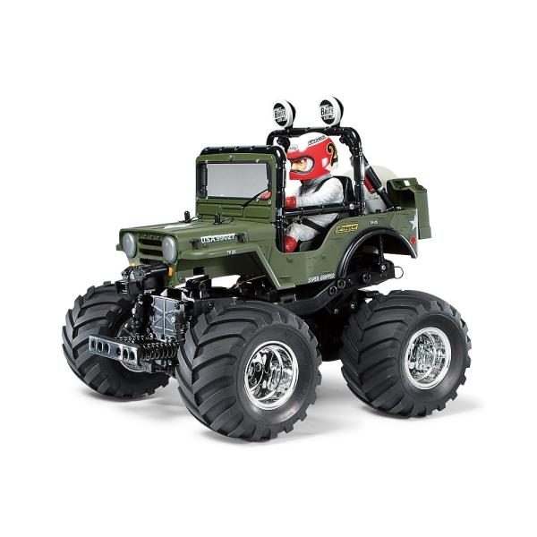 タミヤ RC ラジコン 電動RCカーシリーズ No.242 1/10RC ワイルドウイリー 2 58242【場所を選ばず、どこでもアクションたっぷりの走りが楽しめます】前輪を跳ね上げたウイリー走行やスピンターンなど、アクションあふれる走りが...