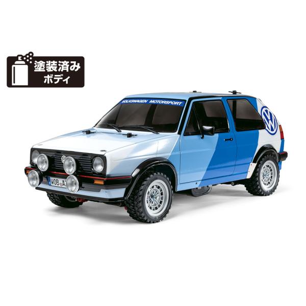 タミヤ RC ラジコン 電動RCカーシリーズ No.714 1/10RC フォルクスワーゲン ゴルフII GTI 16V ラリー (MF-01Xシャーシ) 58714【 基本スペック 】 ●全長397mm、全幅170mm、全高142mm ●...
