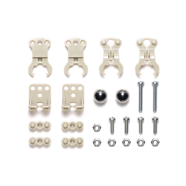 タミヤ 楽しい工作シリーズ（パーツ） No.246 ローハイト ボールキャスター (2セット) 工作 夏休み 研究 パーツ 70246 小型で高さを抑えた取り付けが可能なボールキャスター 】 シンプルな構造で自由な動きを生み出すボールキャス...