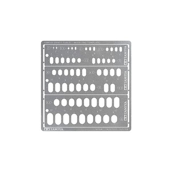 ドリル・ポンチ・スジ彫り No.154モデリングテンプレート (長円 1〜6mm)MODELING TEMPLATE (ROUNDED RECTANGLES, 1-6mm)【シャープな長円形スジ彫り作業をサポート 】 別売のスジ彫り超硬ニー...