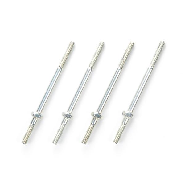 ミニ四駆用AOパーツAO-1024 2×38mm両ネジシャフト（4本）2x38mm THREADED SHAFT (4PCS.)常にベストなコンディションを保つために、磨耗や疲労したパーツは早めに交換。修理やメンテナンスにお使いください。【...