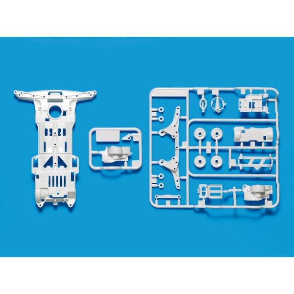タミヤ ミニ四駆特別企画(パーツ) スーパーII強化シャーシ(ホワイト) 95256