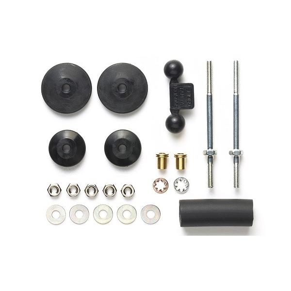 ミニ四駆特別企画（パーツ）大径スタビヘッドセット (11mm・15mm) (ブラック)LARGE DIA. STABILIZER HEAD SET (11mm, 15mm) (BLACK)【 マシンの性能アップやセッティングに役立つパーツで...