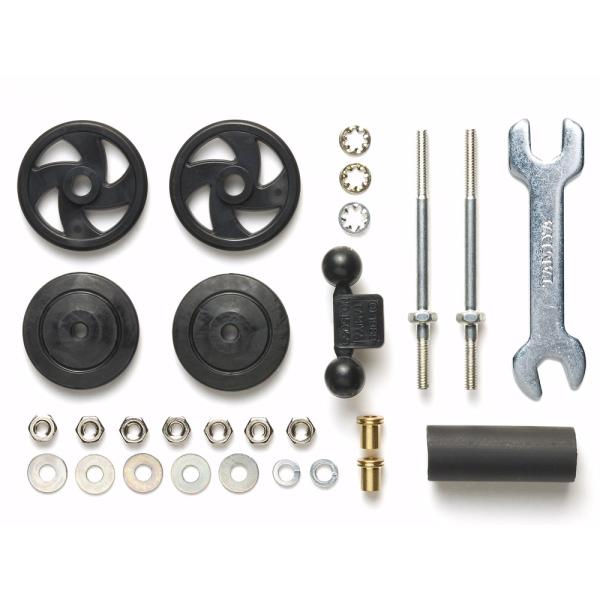 ミニ四駆特別企画（パーツ）大径スタビヘッドセット (17mm) (ブラック)LARGE DIA. STABILIZER HEAD SET (17mm) (BLACK)【 スペック 】17mmスタビヘッド、19mm低摩擦プラローラーに加えて、...
