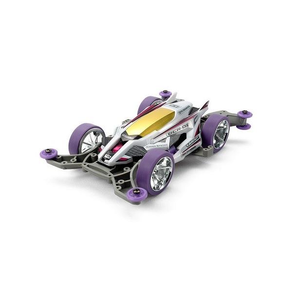 Item No:95372ミニ四駆特別企画（マシン）DCR-01 (デクロス-01) パープルスペシャル (MAシャーシ)DCR-01 PURPLE SPECIAL (MA CHASSIS)【パールホワイトの3分割ボディがファッショナブル】...