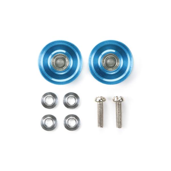 タミヤ ミニ四駆特別企画（パーツ）13mmオールアルミベアリングローラー (ブルー) 95576【 マシンの性能アップやセッティングに役立つパーツです 】 ローラーセッティングの幅が広がる、直径13mmのアルミ削り出し製ローラーです。本体に...