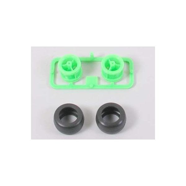 ミニ四駆グレードアップパーツ No.239中空ゴム小径タイヤ(ホイール付)SMALL DIA. SEMI-PNEUMATIC TIRES w/WHEELS【マシンの性能アップやセッティングに役立つパーツです】直径25mm、幅14mmの中空ゴ...