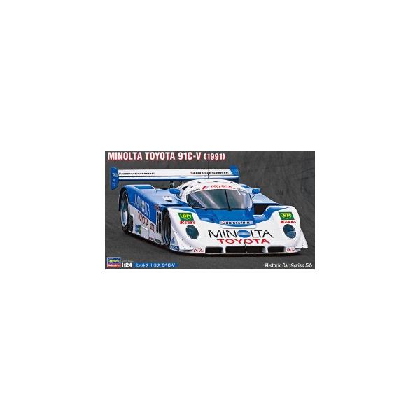 ハセガワ 1/24 HC-56 ミノルタ トヨタ 91C-V プラモデル HC56 模型 スケールモデル国内レース制覇のために進化したグループCターボ！トヨタ 91C-V は、1991年にトヨタが開発した3.6L V型8気筒ツインターボ搭載...