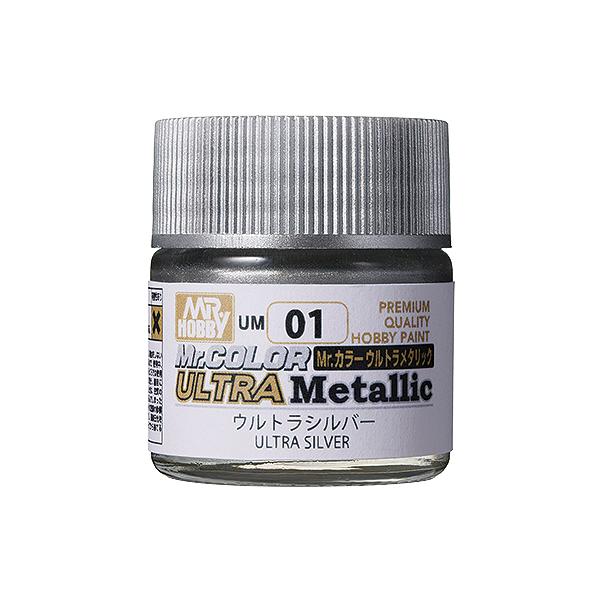 GSIクレオス Mr.カラー ウルトラメタリック ウルトラシルバー 10ml 模型用塗料 UM01