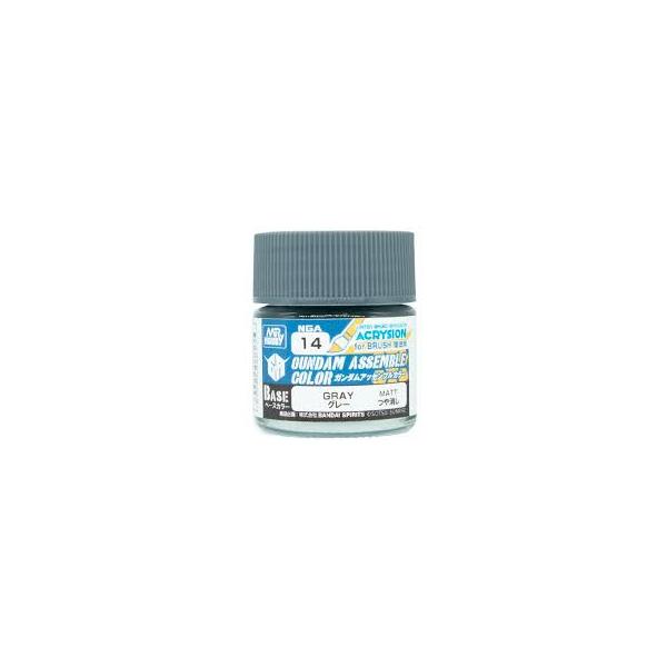 GSIクレオス 新水性カラーアクリジョン NGA14 ガンダムアッセンブルカラー グレー 10ml クレオス 塗料──「ガンダムアッセンブルカラー」に新色が登場!!発売以降、好評を博しておりますガンダムアッセンブルカラーに、9色の新色が追加...