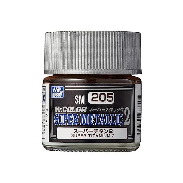 GSIクレオス Mr.カラー スーパーメタリック2 スーパーチタン2 10ml 模型用塗料 SM205Mr.スーパーメタリック2 シリーズは、高級微細金属粒子を使用し、優れた金属感を表現することができるメタリック塗料です。旧シリーズの「スー...