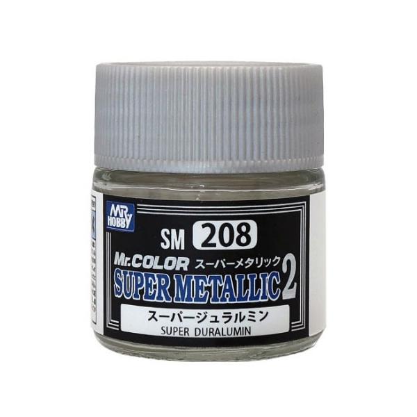 GSIクレオス Mr.カラー スーパーメタリック2 スーパージュラルミン 塗装用品 SM208Mr.スーパーメタリック2 シリーズは、高級微細金属粒子を使用し、優れた金属感を表現することができるメタリック塗料です。旧シリーズの「スーパーメタ...