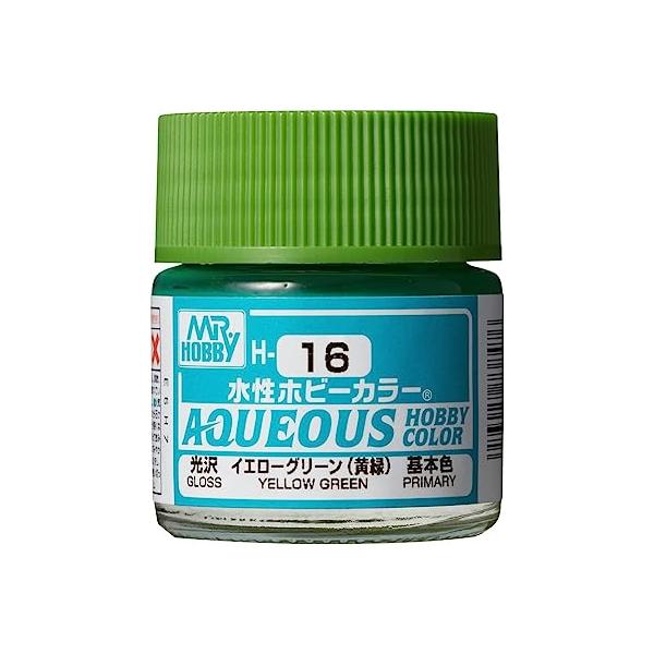 GSIクレオス 水性ホビーカラー イエローグリーン(黄緑)  塗装用品 H16水性ホビーカラーは、ご家庭内で安全快適に塗装を楽しめるように設計され、1982年に登場しました。2019年には約38年ぶりに主原料設計を改め、性能と安全性が飛躍的...
