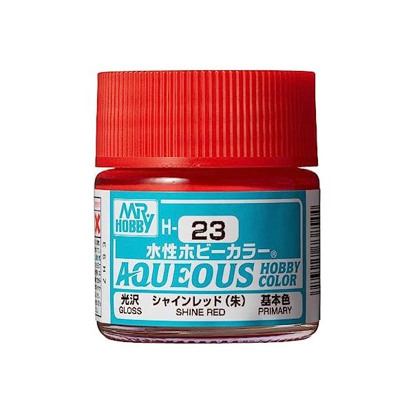 GSIクレオス 水性ホビーカラー シャインレッド(朱) H23水性ホビーカラーは、ご家庭内で安全快適に塗装を楽しめるように設計され、1982年に登場しました。2019年には約38年ぶりに主原料設計を改め、性能と安全性が飛躍的に向上。ご家庭内...