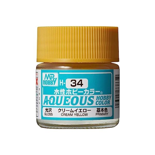 GSIクレオス 水性ホビーカラー クリームイエロー H34水性ホビーカラーは、ご家庭内で安全快適に塗装を楽しめるように設計され、1982年に登場しました。2019年には約38年ぶりに主原料設計を改め、性能と安全性が飛躍的に向上。ご家庭内でも...