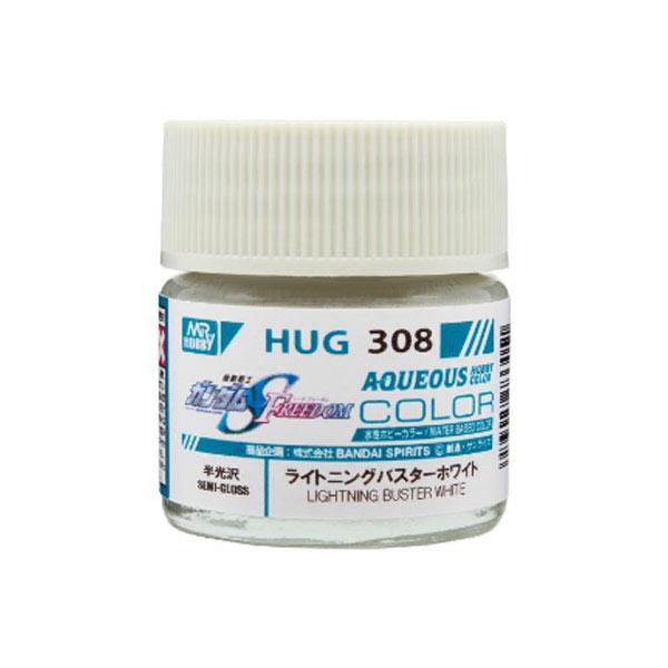 GSI クレオス(GSI Creos) 水性ガンダムカラー ライトニングバスターホワイト 半光沢 10ml  模型用塗料 HUG308