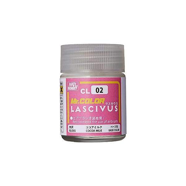 GSIクレオス Mr.カラー LASCIVUS (ラスキウス) ココアミルク 18ｍl 光沢 模型用塗料 CL02Mr.カラーLASCIVUS（ラスキウス）はキャラクターフィギュア・プラモデルの塗装に特化したシリーズです。日本のアニメやゲー...