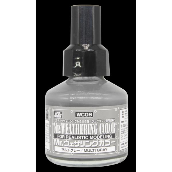 GSIクレオス Mr.ウェザリングカラーマルチグレー 40ml WC06Mr.ウェザリングカラー塗装したプラモデルに、汚れを追加してよりリアリティのある風合いにするための油彩をベースにした伸びのよい塗料です。スミイレやウォッシングなど、幅広...