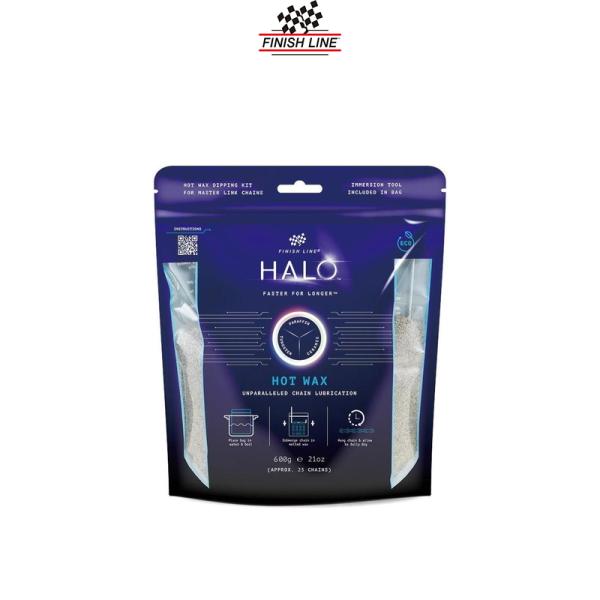 ペレットを湯煎で溶かし、チェーンを浸してブッシングまでしっかりと塗布できる超高性能チェーン潤滑剤「ヘイロー ホットワックス ルブリカント」。「高精製パラフィン」によってドライで強固なコーティングを形成し、水分と汚れの吸着を大幅に低減。乾燥し...