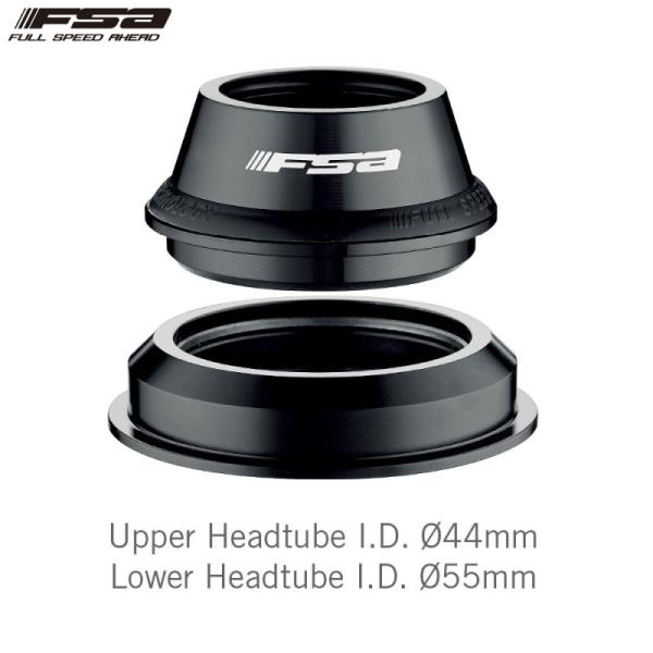・1-1/8” / 1.5”, 36°/ 45° ACB・For tapered 50mm / 61mm OD head tube・For 1-1/8” to 1.5” tapered fork・Forged alloy upper cup...