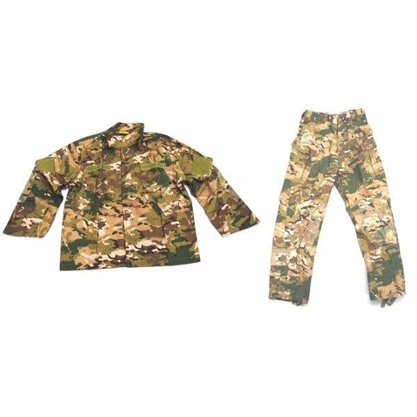 BDU マルチカム 上下セット こちらのサイズはMになります。 サイズの詳細は2枚目の画像をご参照ください!ジャケット、ズボンの各箇所にポケットがついていて利便性アリ!ベルクロがジャケットに施されていますので、パッチなどを貼り付けることが可...