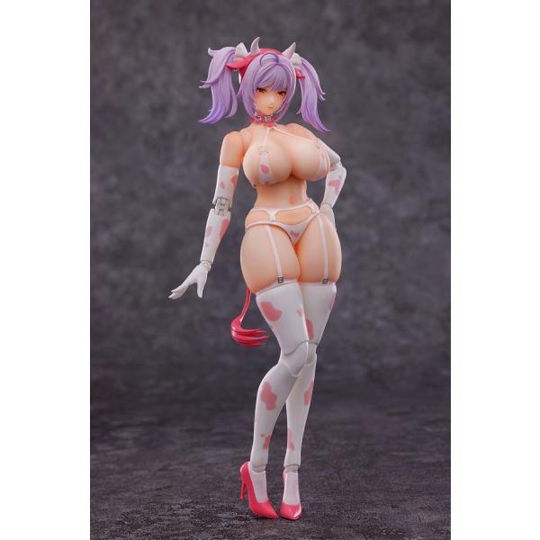 【発売日：2026年05月01日】新鋭メーカーBISHOUCRAFT社企画製作の下、オリジナル可動フィギュア「カウガール ナナ」が登場!ピンクの牛柄ビキニはその肉感美を際立たせ、かわいいストッキングに包まれた足元もまたフェティッシュな魅力を...