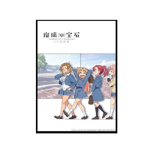 TVアニメ「瑠璃の宝石」の『OP原画集』です!OPの原画に加え、HeroさんによるOPの絵コンテも収録！主な仕様 仕　様　：A4サイズ、表紙フルカラー/本文フルカラーページ数：56P(C)2025 渋谷圭一郎/KADOKAWA/「瑠璃の宝石...