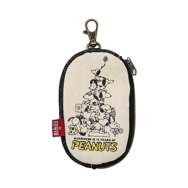 商品紹介スヌーピー75周年を記念するアートを使用。内側生地もにぎやかな75thアート。ラフなプリントアップリケにロゴは刺繍。安全警告本来の用途以外に使用しないでください。サイズ：約H15×W6.5×D2cm