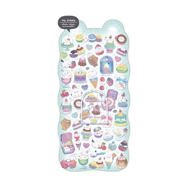 かわいいイラスト入りシール【サイズ】W95×H198×D1mm【素材】PVC