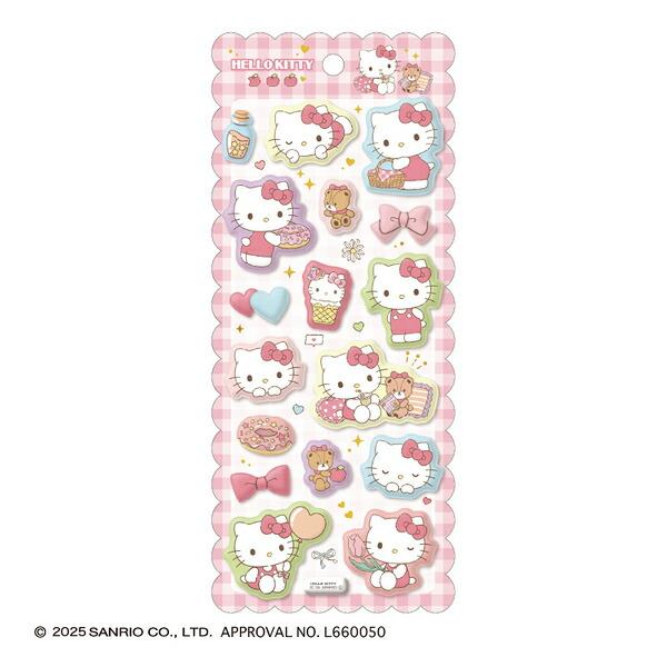 ぷにぷにした触感と立体感のかわいいもちもちマシュマロシールに新柄が登場販売サイズ：約W220×H100×D5mmシール素材：キャスティングシール