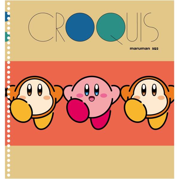 H18.2×W16.5×D0.9cm「KIRBY play with WADDLE DEE」のクロッキーブック。