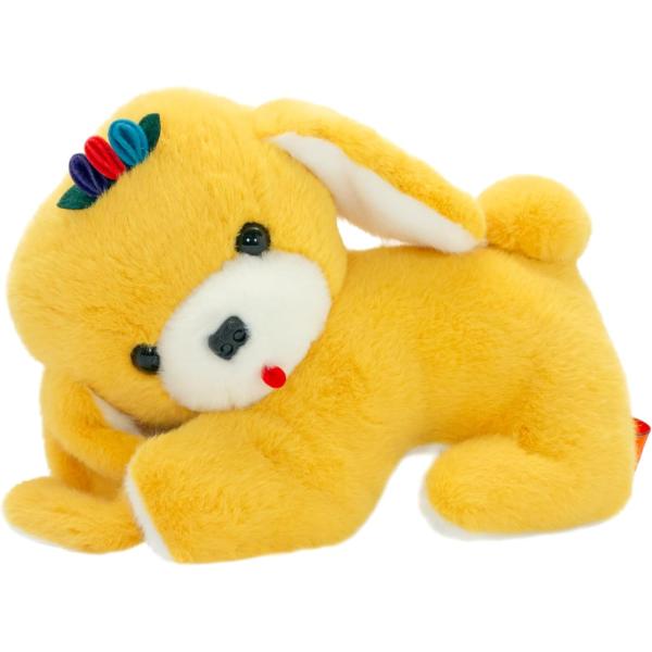 サイズ：頭〜お尻22cm大好評のシリーズ第2弾。懐かしくてあたたかい、あなたのお友だちこだわりのレトロな鼻パーツ垂れ目の・・・犬？　丸いしっぽの・・・クマ？レトロな色使いがとってもチャーミング