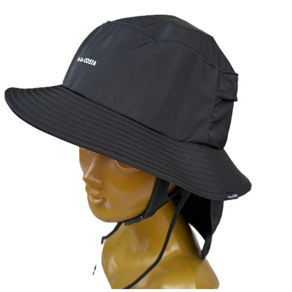 De La COSTA Shade Surf Cap デ ラ コスタ シェードサーフハットストラップはネオプレーン製で強度を上げ、フィット感も良いです。顔の横からシェードが付いていて視界を遮る事なく、強力な日差しを防ぎます。耳と顎のストラッ...