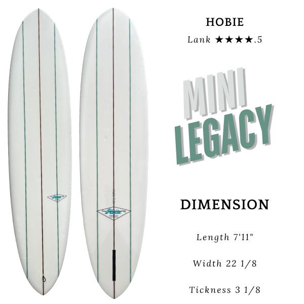 7'11"*22 1/8*3 1/8TotalRank☆☆☆☆.5TERRY MARTINの人気モデルをミニロングにスケールダウン！！ 全体的に浮力を残し、ロング並みのテークオフを実現。テイルエリアにはエッジを施すことでピンテイルミッドの弱...