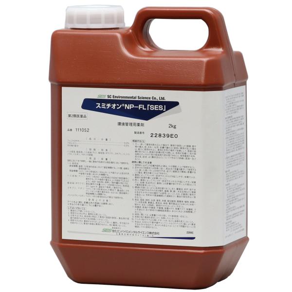 スミチオンNP-FL「SES」」は低毒性で優れた殺虫効力があり長年の使用実績を持つ有機リン系殺虫剤のフェニトロチオンと、低毒性で優れた速効性を有するピレスロイド系殺虫剤のフタルスリンの水性懸濁剤(フロアブル剤)です。水性製剤であることから従...