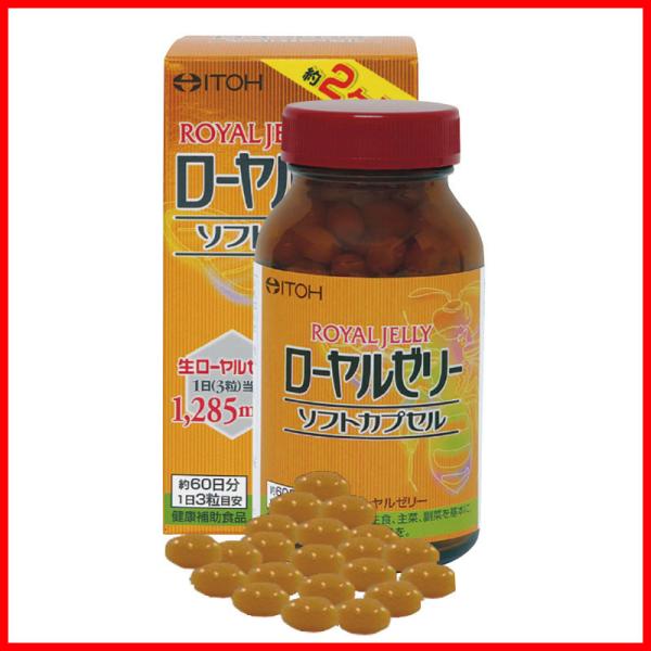 1箱の内容量：300mg×約180粒【原材料名】サフラワー油（国内製造）、ゼラチン、乾燥ローヤルゼリー／グリセリン、乳化剤（大豆由来）、ミツロウ、酸化防止剤（ビタミンE）