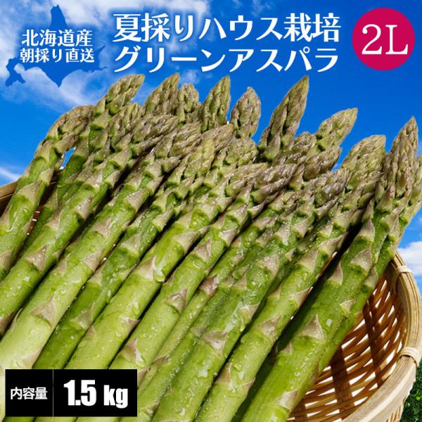 【発売日：2019年07月15日】アスパラガスの中でもハウスの中で大切に育てられたものを厳選。採れたて旬のものは、大変甘〜く、柔らかく、みずみずしく抜群の美味しさを誇っております♪ギフトにつかえる品質の夏採りグリーンアスパラガスです。北海道...