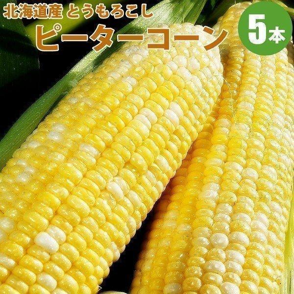 【発売日：2019年08月26日】【北海道 産地直送】朝もぎとうもろこし「ピーターコーン」■内容：朝もぎとうもろこし「ピーターコーン」２Ｌサイズ・・・5本　８月下旬頃より発送予定■産地：北海道■配送方法：冷蔵配送 ■送料：送料無料（沖縄・離...
