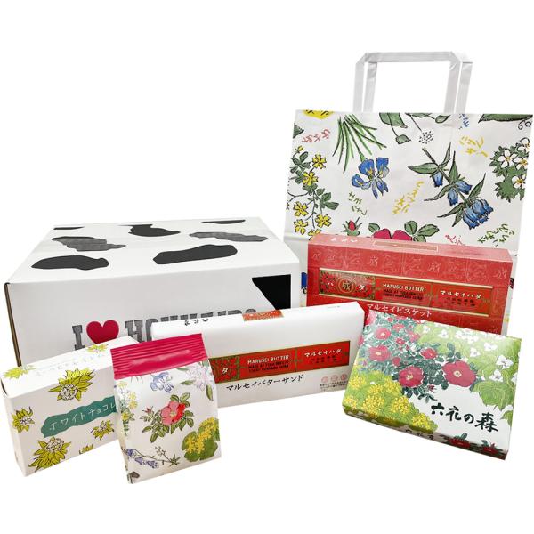 レーズンバターサンドをはじめとした六花亭のいいとこどりセット、プレゼントやお礼・お返しにぜひご利用ください。各1箱ずつ5点をセットにしてお送りします。内容量マルセイバターサンド5個入×1箱ストロベリーチョコホワイト60g1袋ホワイトチョコレ...