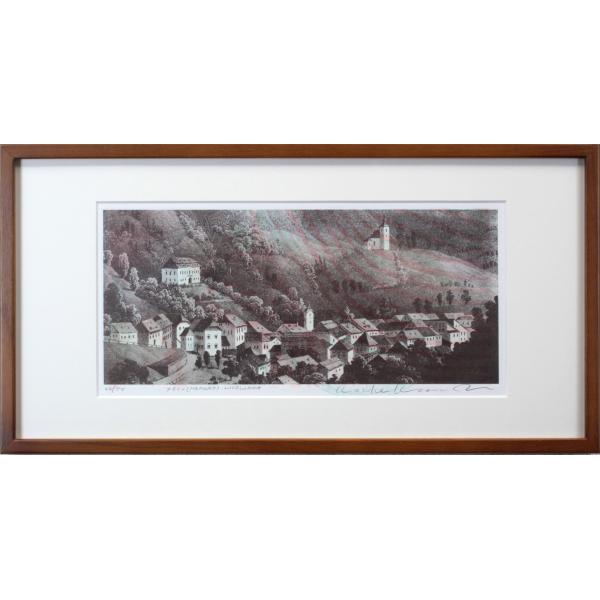 限定50部、自筆サイン画寸：15cm×34.3cm